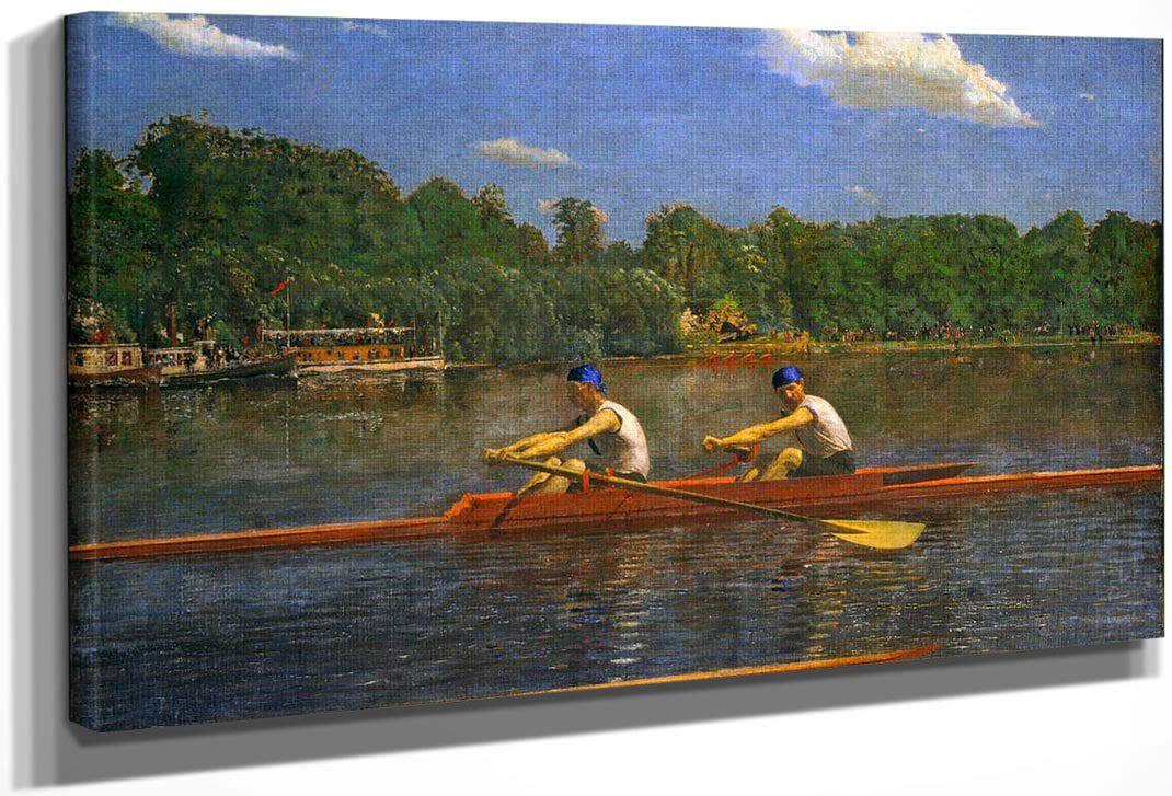 The Biglin Brothers Racing By Thomas Print, Canvas Art, Framed Print ...