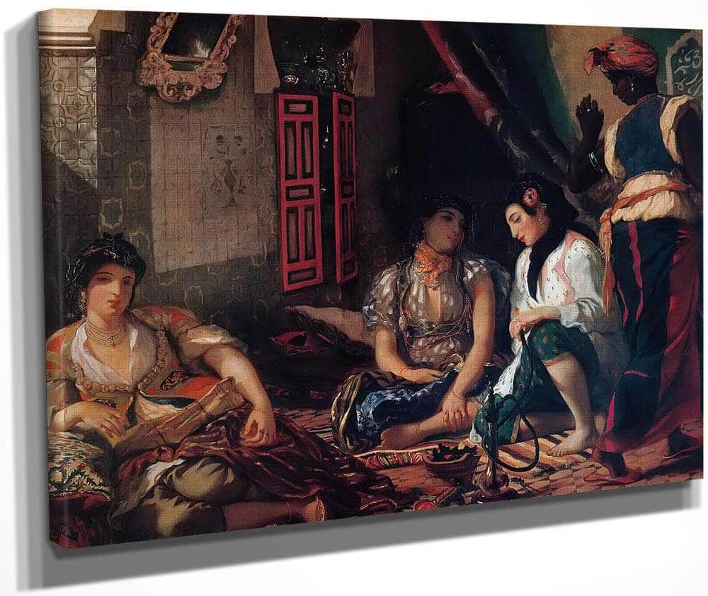 The Women Of Algiers 1834 By Eugene D Print, Canvas Art, Framed Print. – Truly Art
