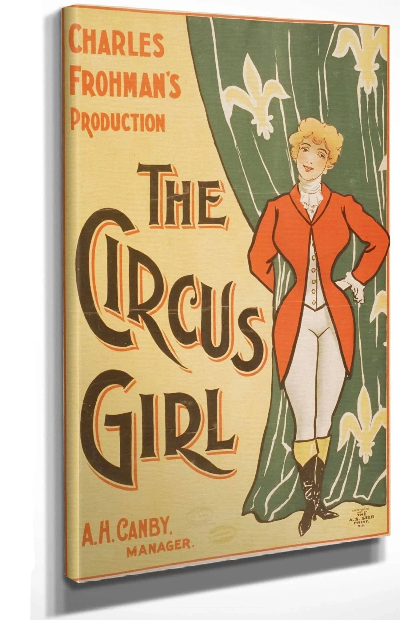 Charles Frohman's Production, The Circus Girl Print from Truly Art