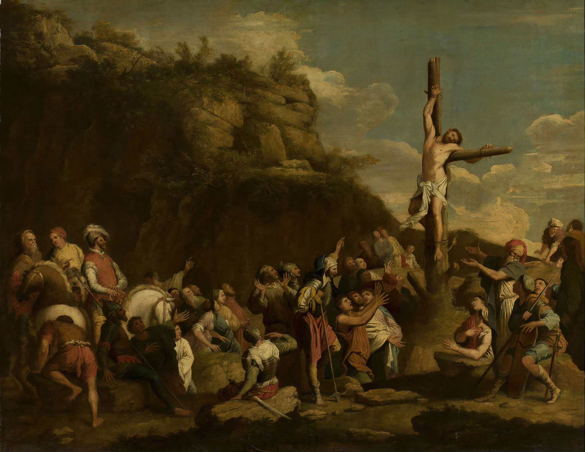 Crucifixion Of Polyclitus S by Salvator Rosa Print from Truly Art