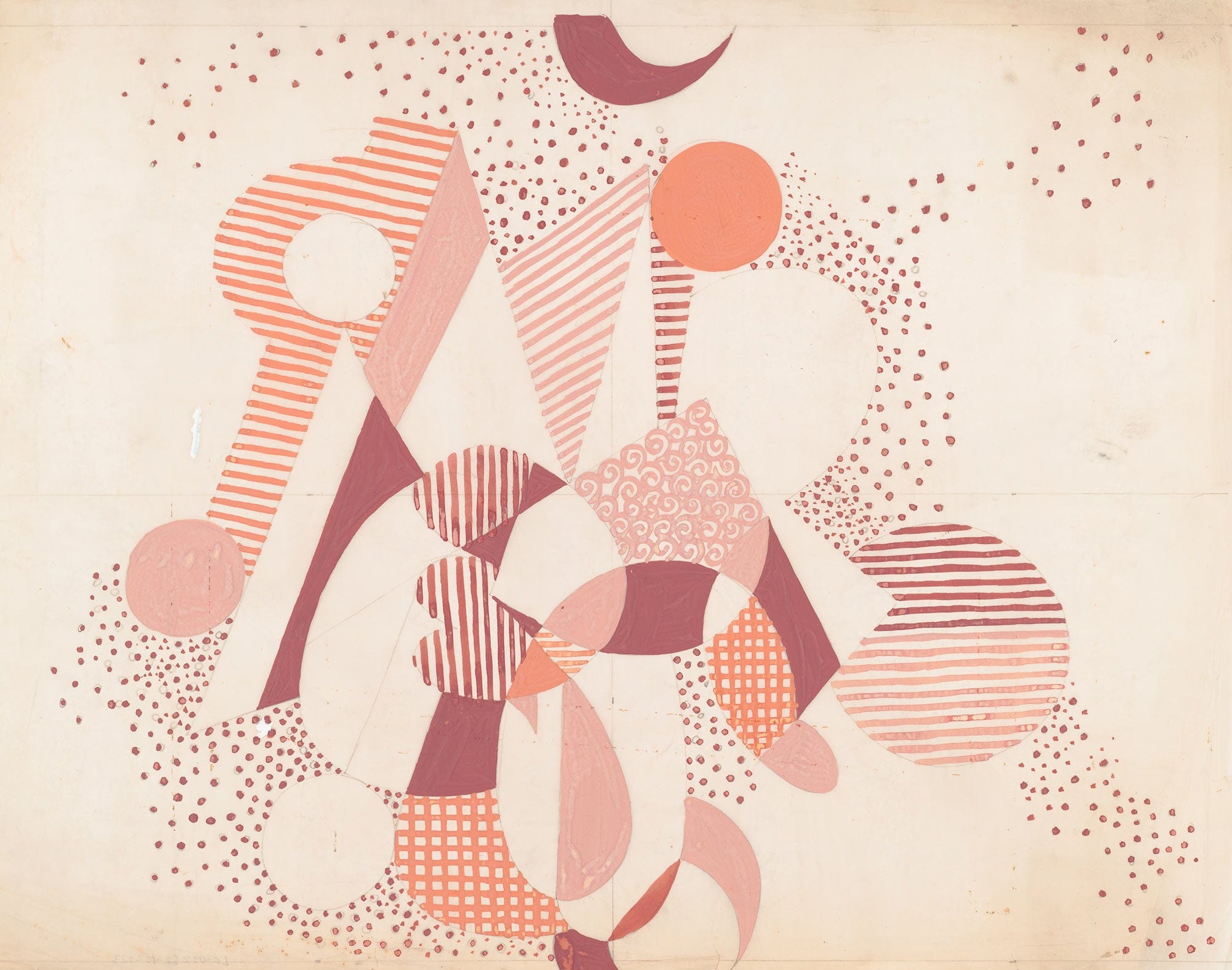 Design For An Unidentified Project Color Study Of An Abstract Theme by ...