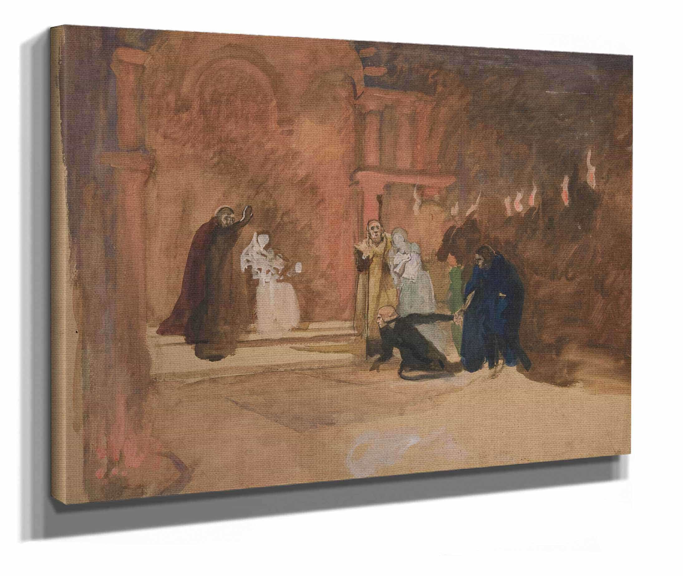 Figure Scene Hamlet by Edwin Austin Abbey Print from Truly Art