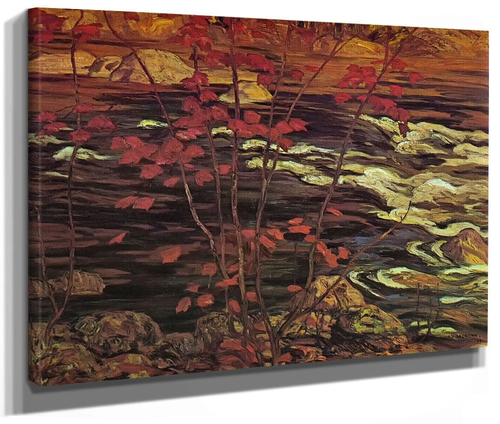 Red Maple By Tom Thomson Print, Canvas Art, Framed Print. – Truly Art