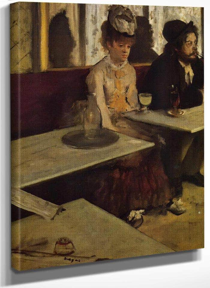 Absinthe By Edgar Degas Print, Canvas Art, Framed Print. – Truly Art