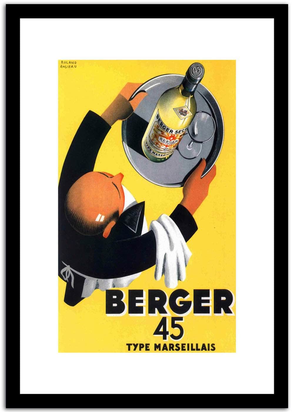Berger Vintage Poster Print, Canvas Art, Framed Print. – Truly Art
