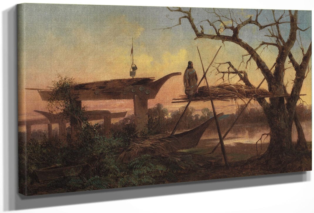 Chinook Burial Grounds By John Mix St Print, Canvas Art, Framed Print ...