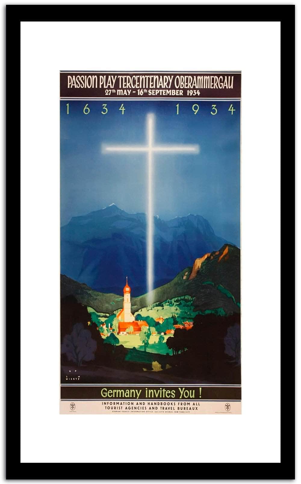 Germany Invites You Vintage Poster Print, Canvas Art, Framed Print ...