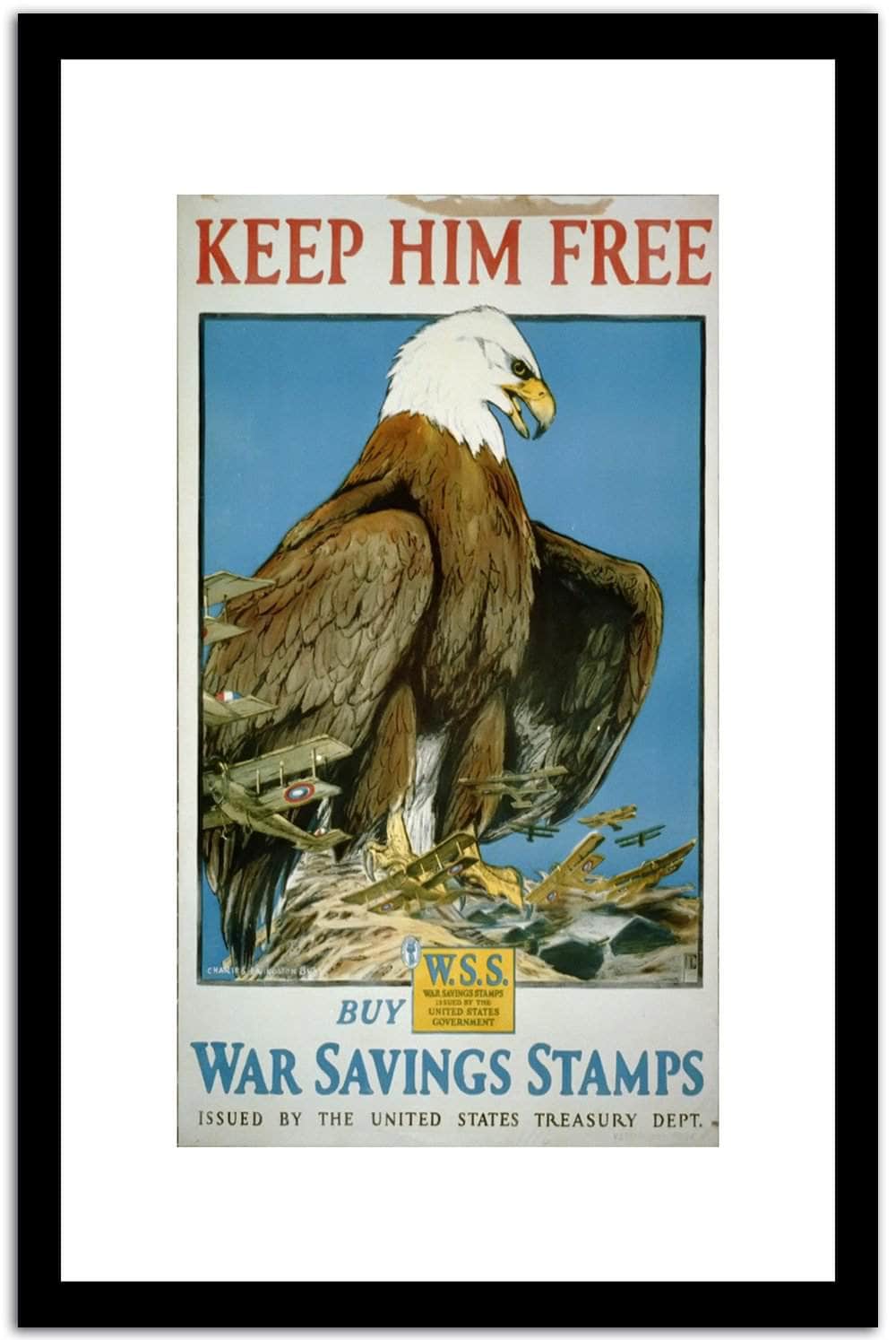 Keep Him Free Vintage Poster Print, Canvas Art, Framed Print. – Truly Art