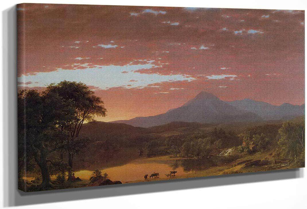 Mount Kakahdin By Fredric Edwin Churc Print, Canvas Art, Framed Print ...