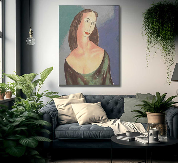 Portrait Of Janet By Alfred Henry Mau Print, Canvas Art, Framed Print ...