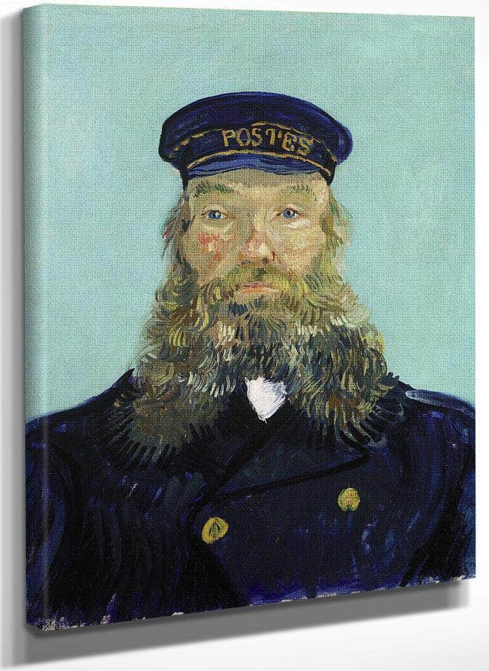Portrait Of Postman Roulin By Vincent Print, Canvas Art, Framed Print ...