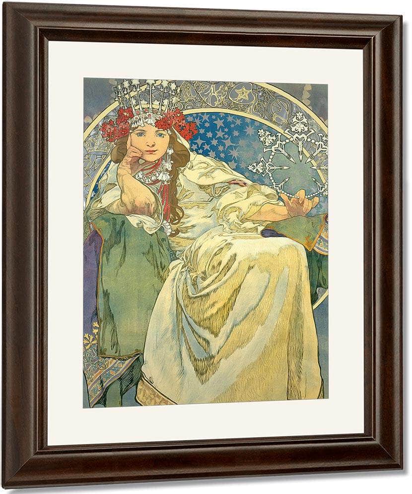 Princess Hyacinth By Alphonse Mucha Print, Canvas Art, Framed Print ...