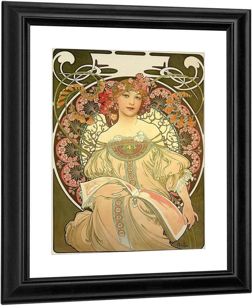 Reverie By Alphonse Mucha Print, Canvas Art, Framed Print. – Truly Art