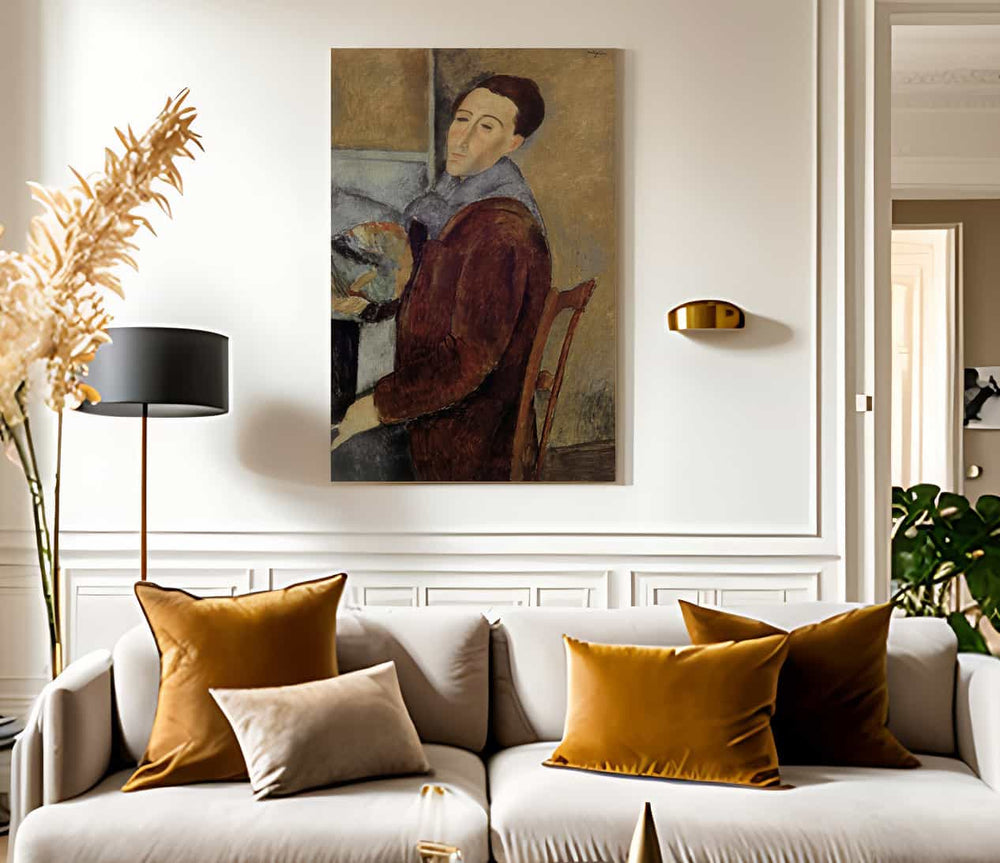 Self Portrait By Amedeo Modigliani Print, Canvas Art, Framed Print ...
