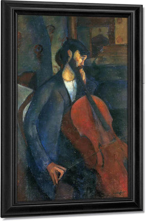 The Cellist 1909 By Amedeo Modigliani Print, Canvas Art, Framed Print ...