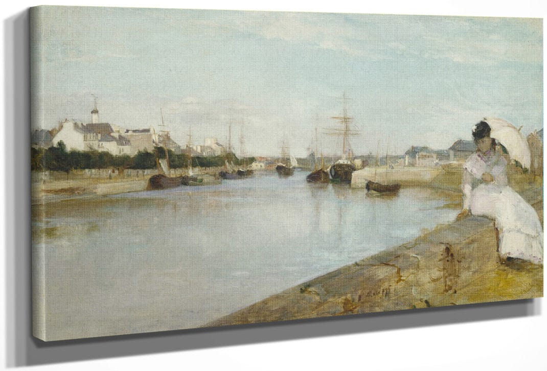 The Harbor At Lorient By Berthe Moris Print, Canvas Art, Framed Print ...