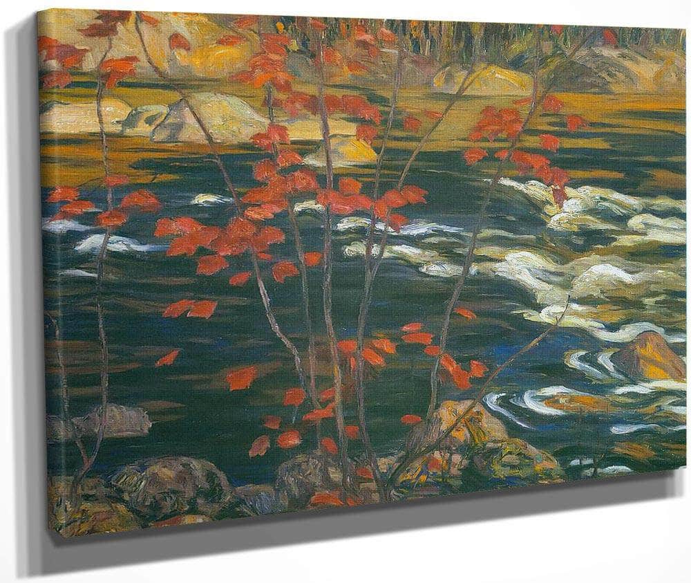 The Red Maple By A.Y. Jackson Print, Canvas Art, Framed Print. – Truly Art