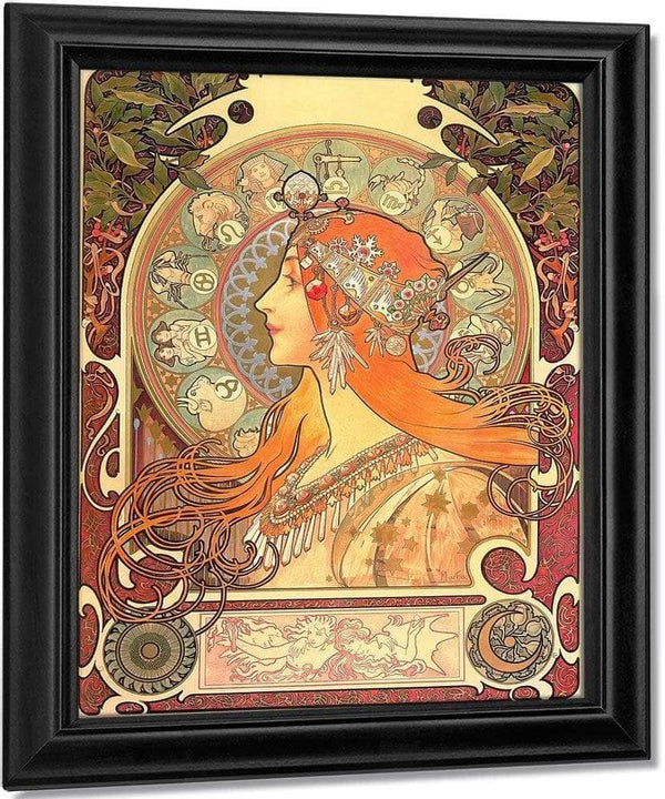 Zodiac By Alphonse Mucha Print, Canvas Art, Framed Print. – Truly Art