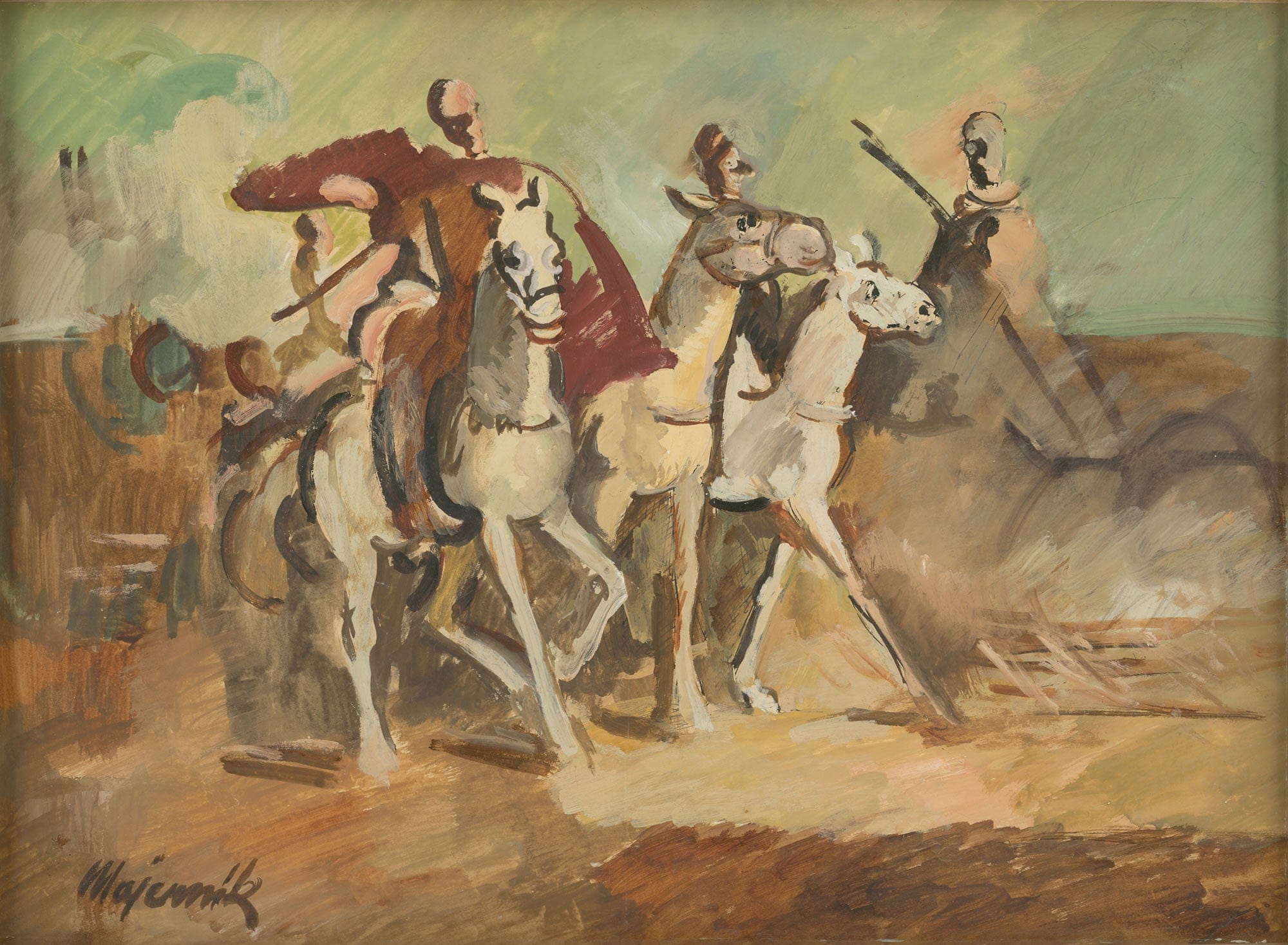 Horse Riders by Cyprian Majernik Print from Truly Art
