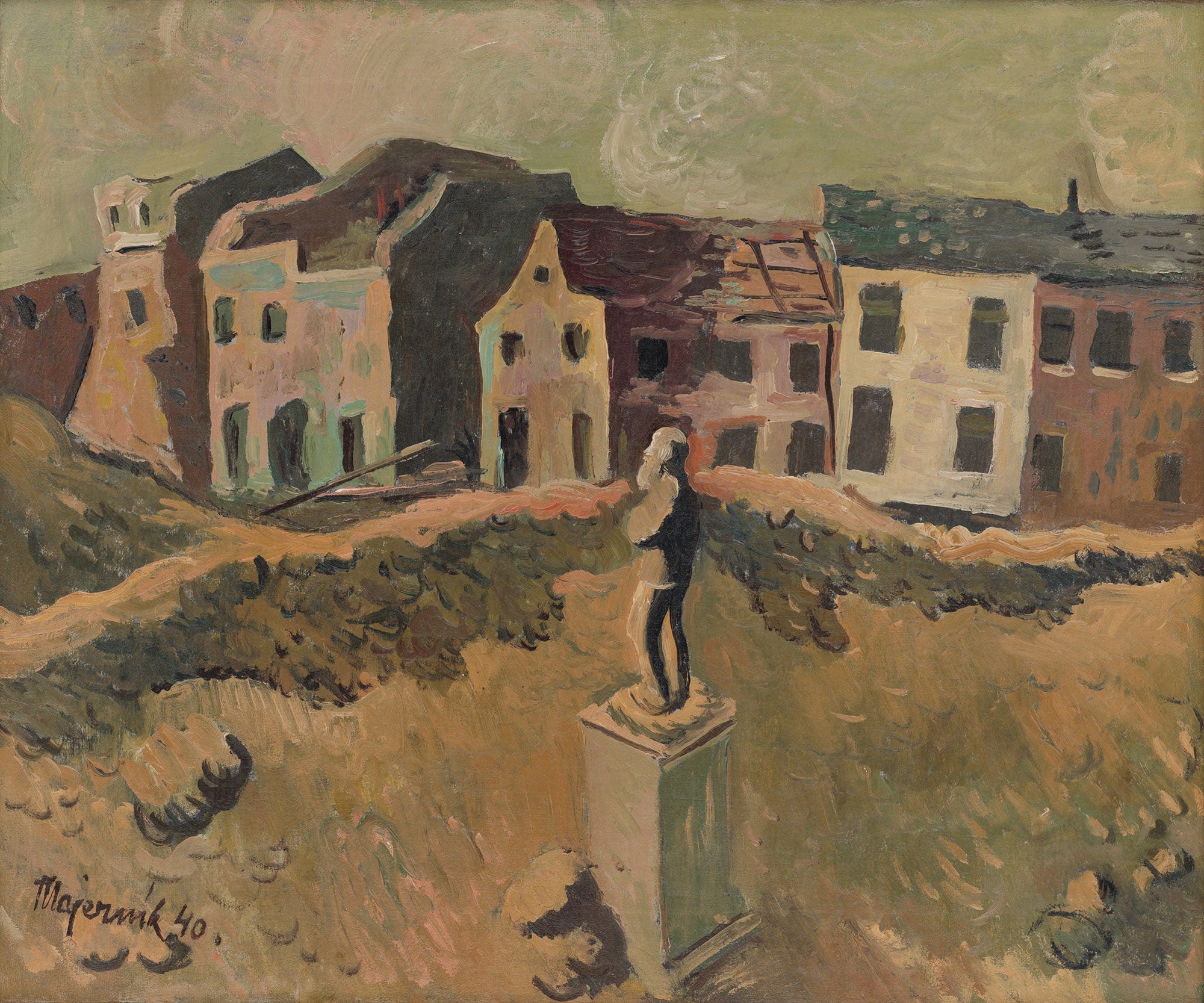 Monument Memorial Of A Famous Man by Cyprian Majernik Print from Truly ...