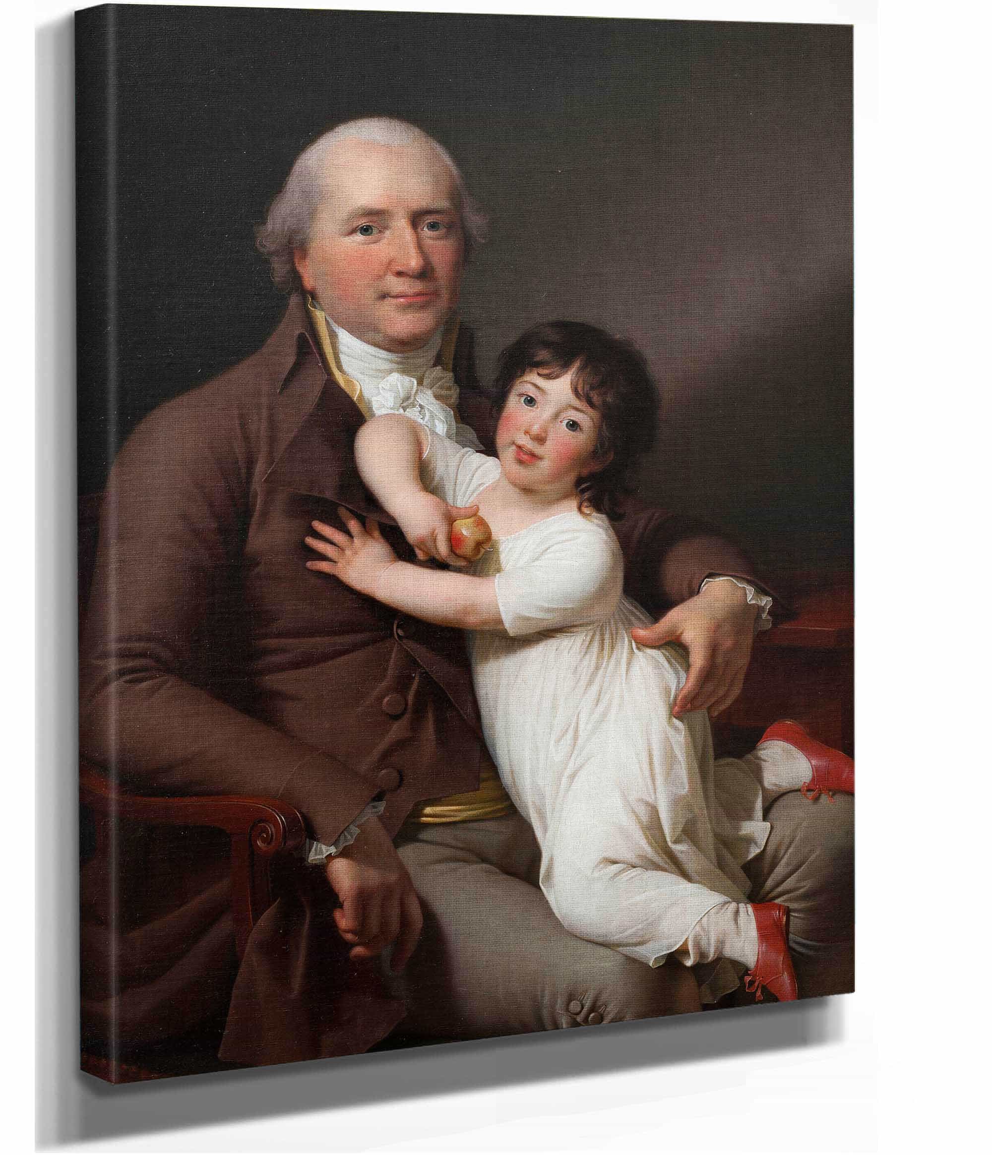 Peter Tutein With His Youngest Son Louis Alexander by Jens Juel Print ...