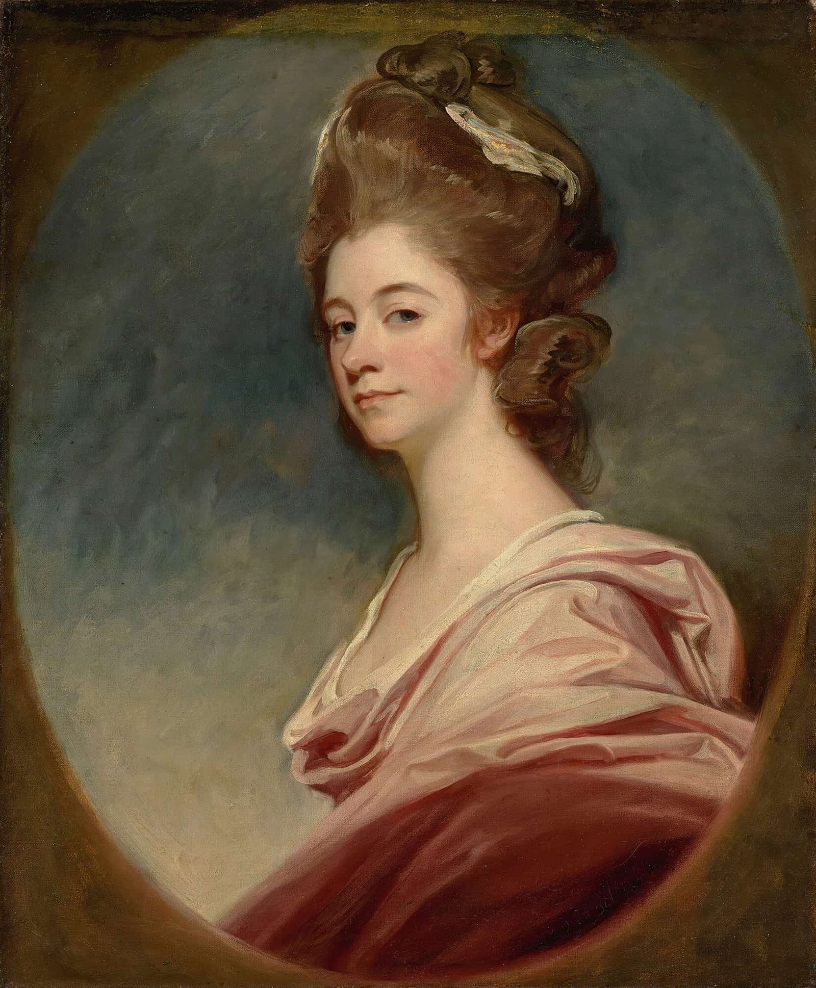 Portrait Of Lady Emilia Kerr by George Romney Print from Truly Art