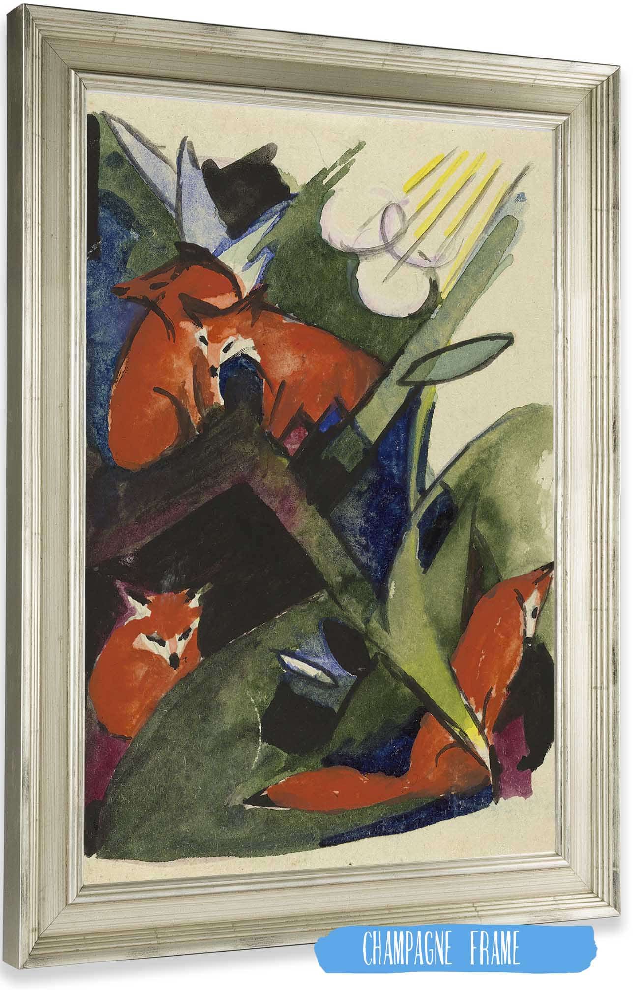 Four Foxes by Franz Marc Print from Truly Art