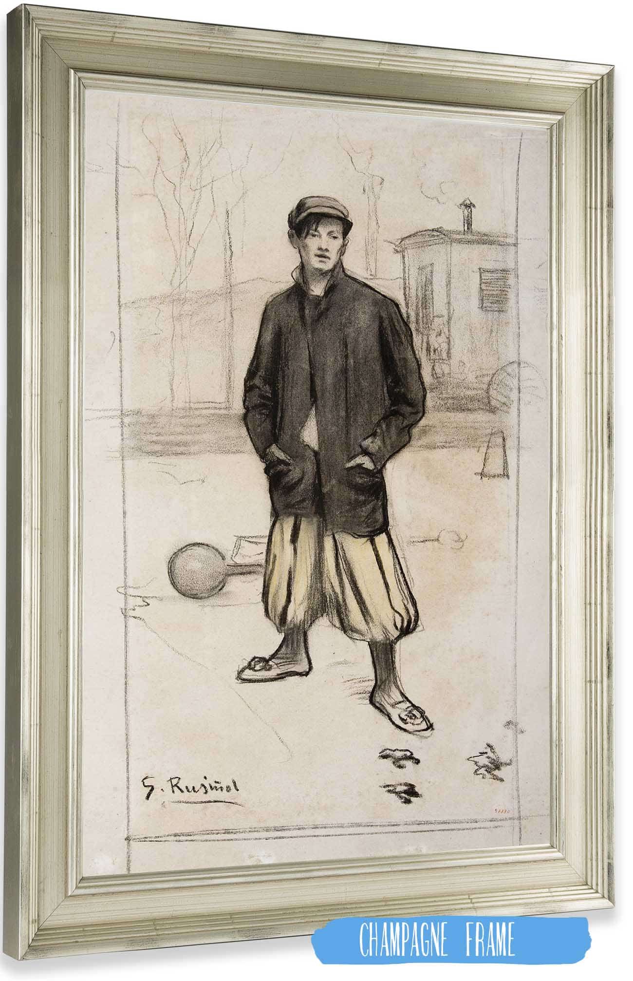 Portrait Of Alfredo Sainati by Santiago Rusinol Print from Truly Art