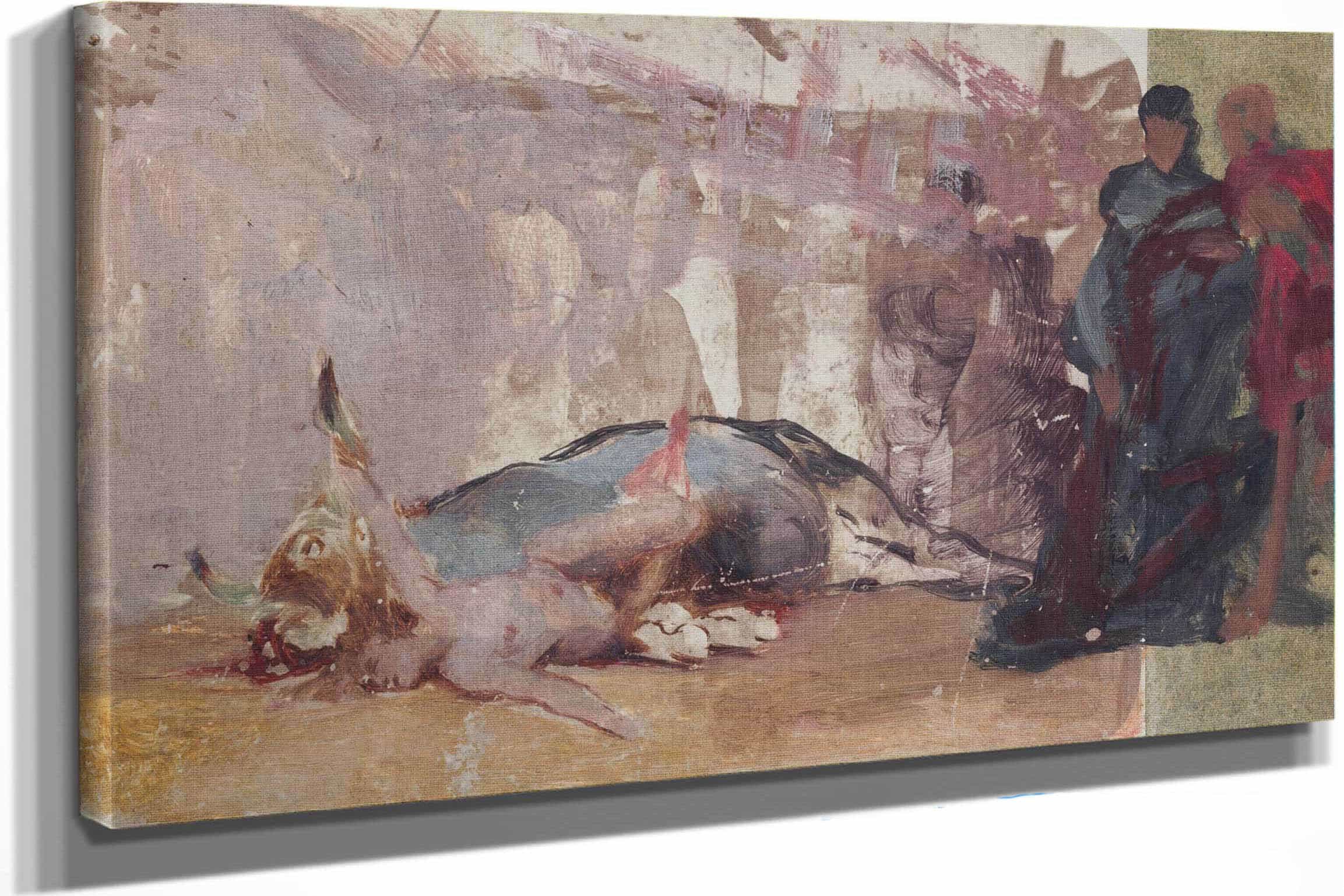 Study To The Painting Christian Dirce by Henryk Siemiradzki Print from ...