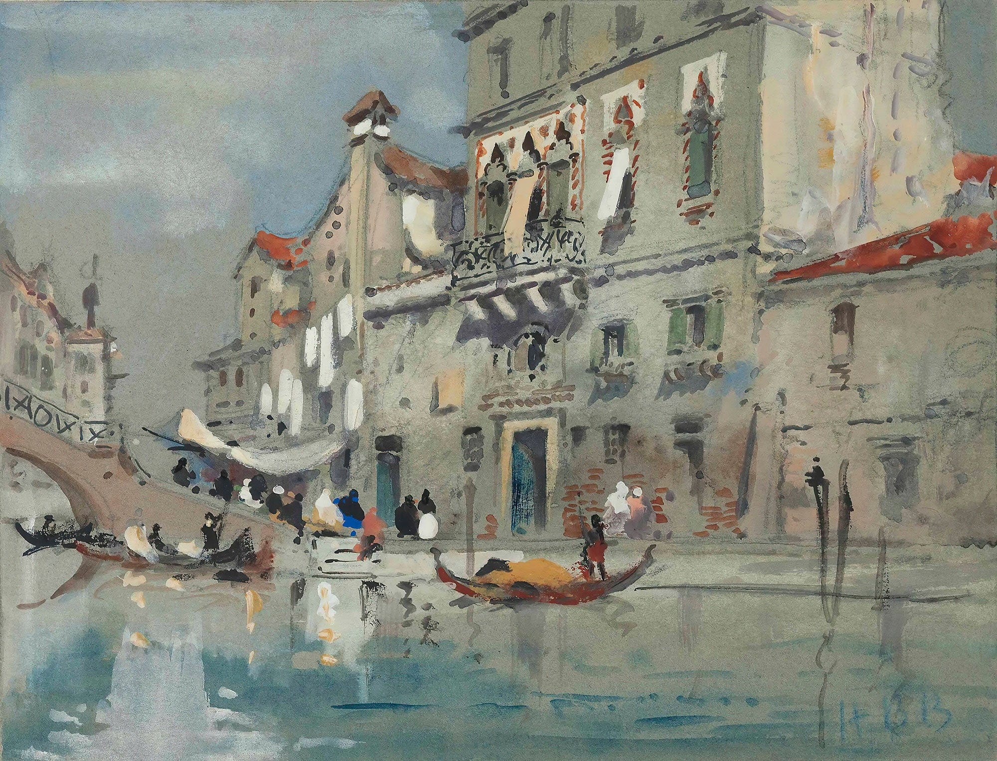 The House Of Tintoretto Venice by Hercules Brabazon Brabazon Print ...