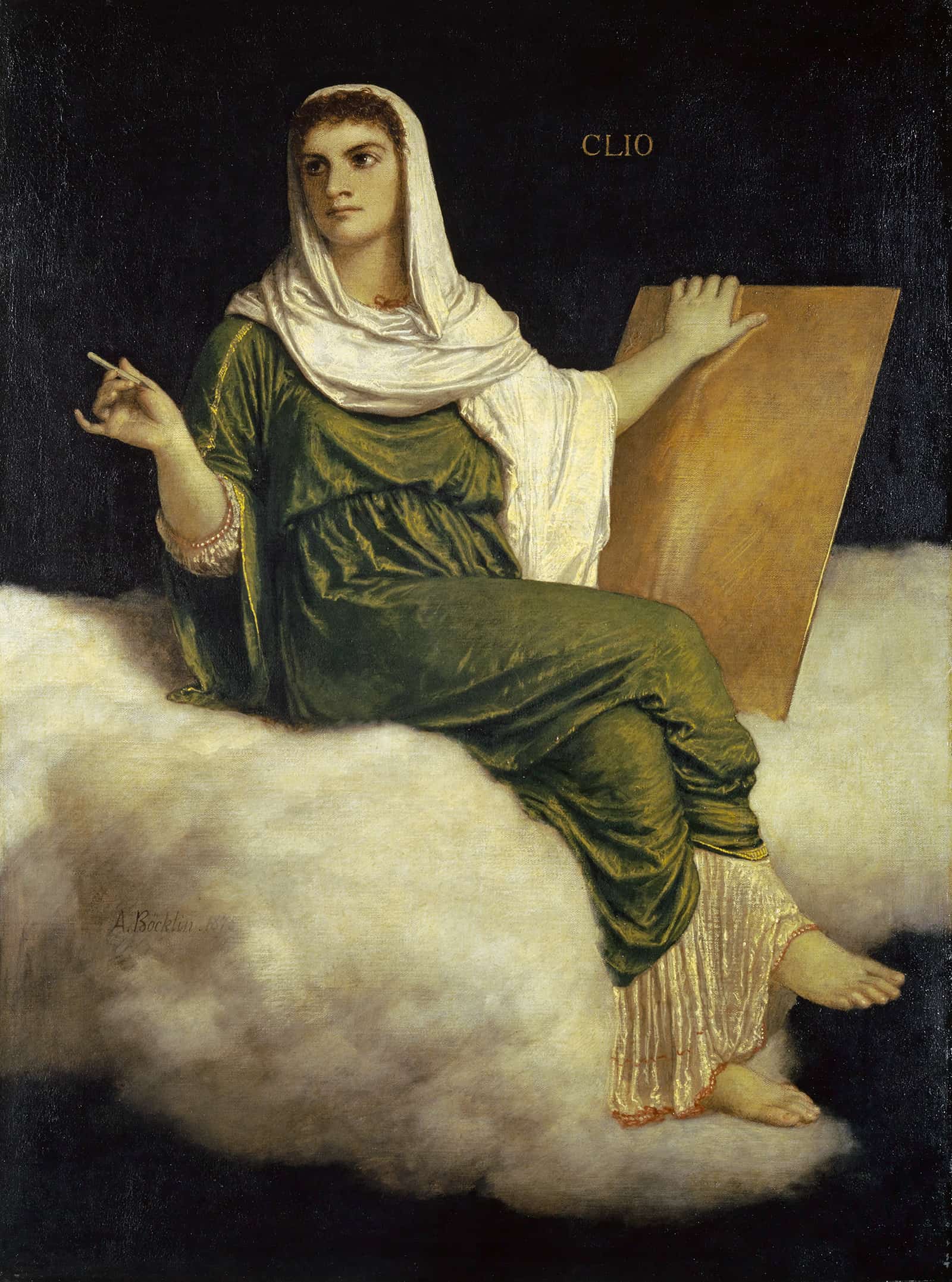 The Muse Clio by Arnold Bocklin Print from Truly Art
