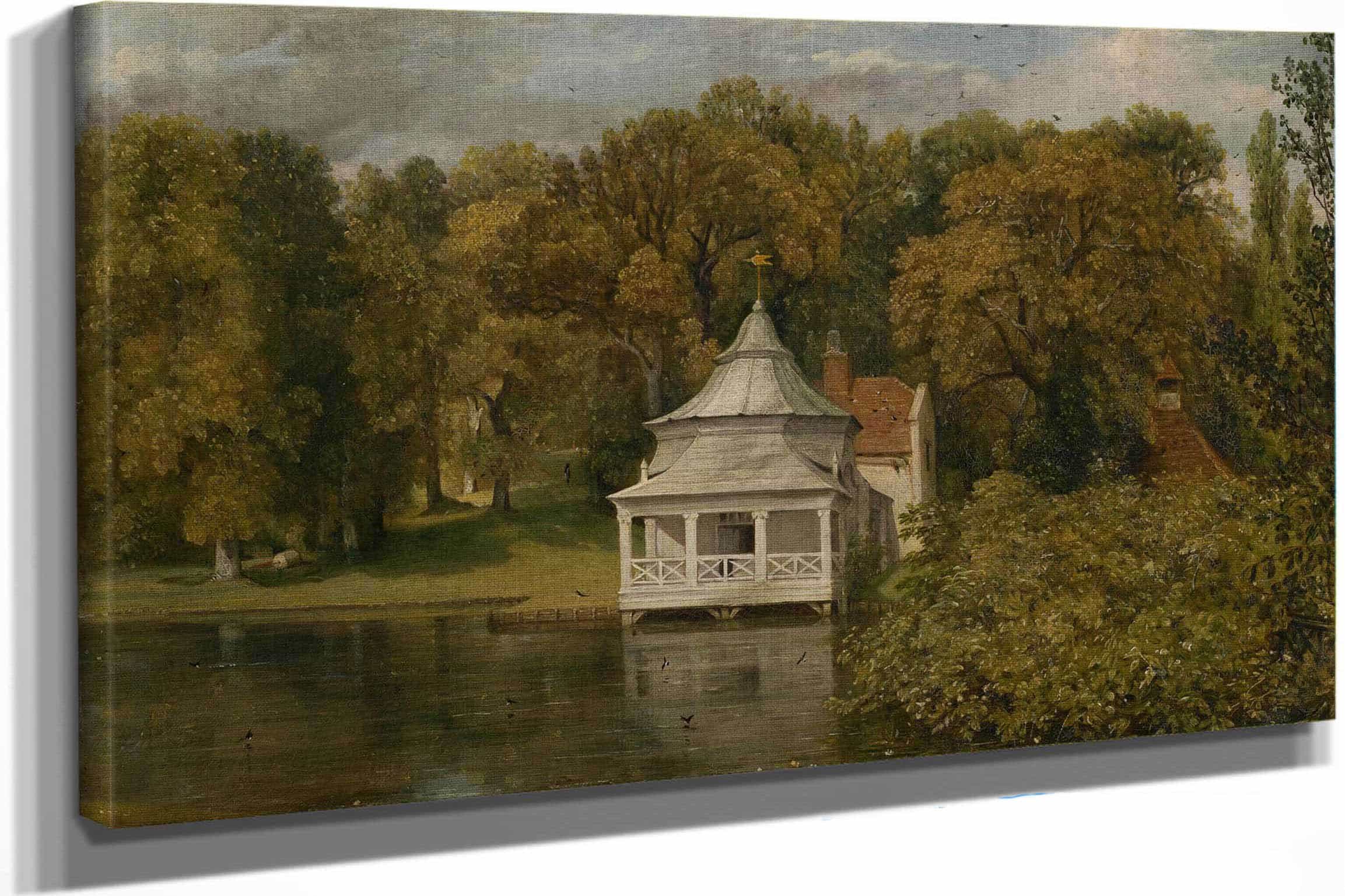 The Quarters Behind Alresford Hall by John Constable Print from Truly ...