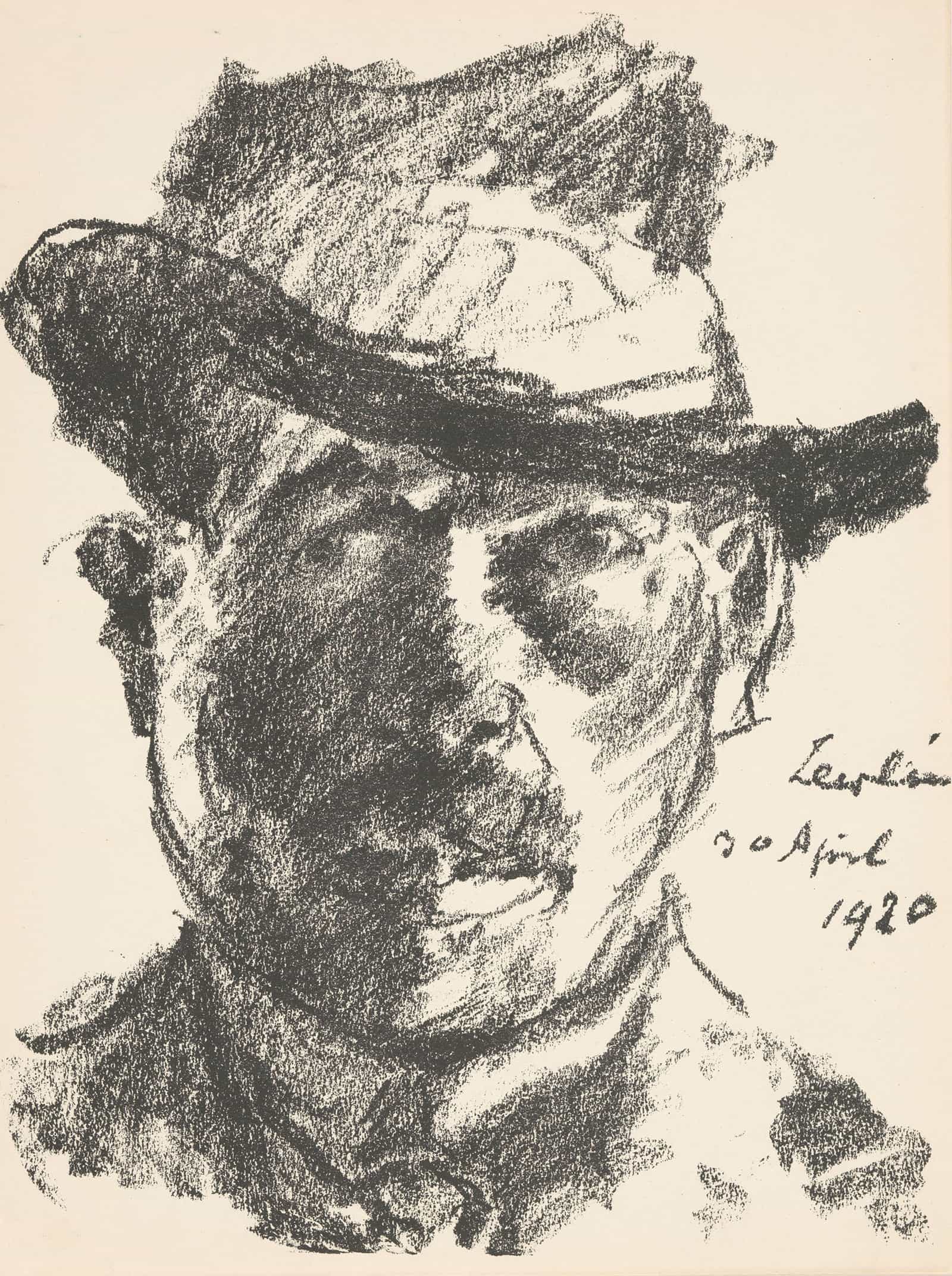 Zelfportret Lovis Corinth by Lovis Corinth Print from Truly Art